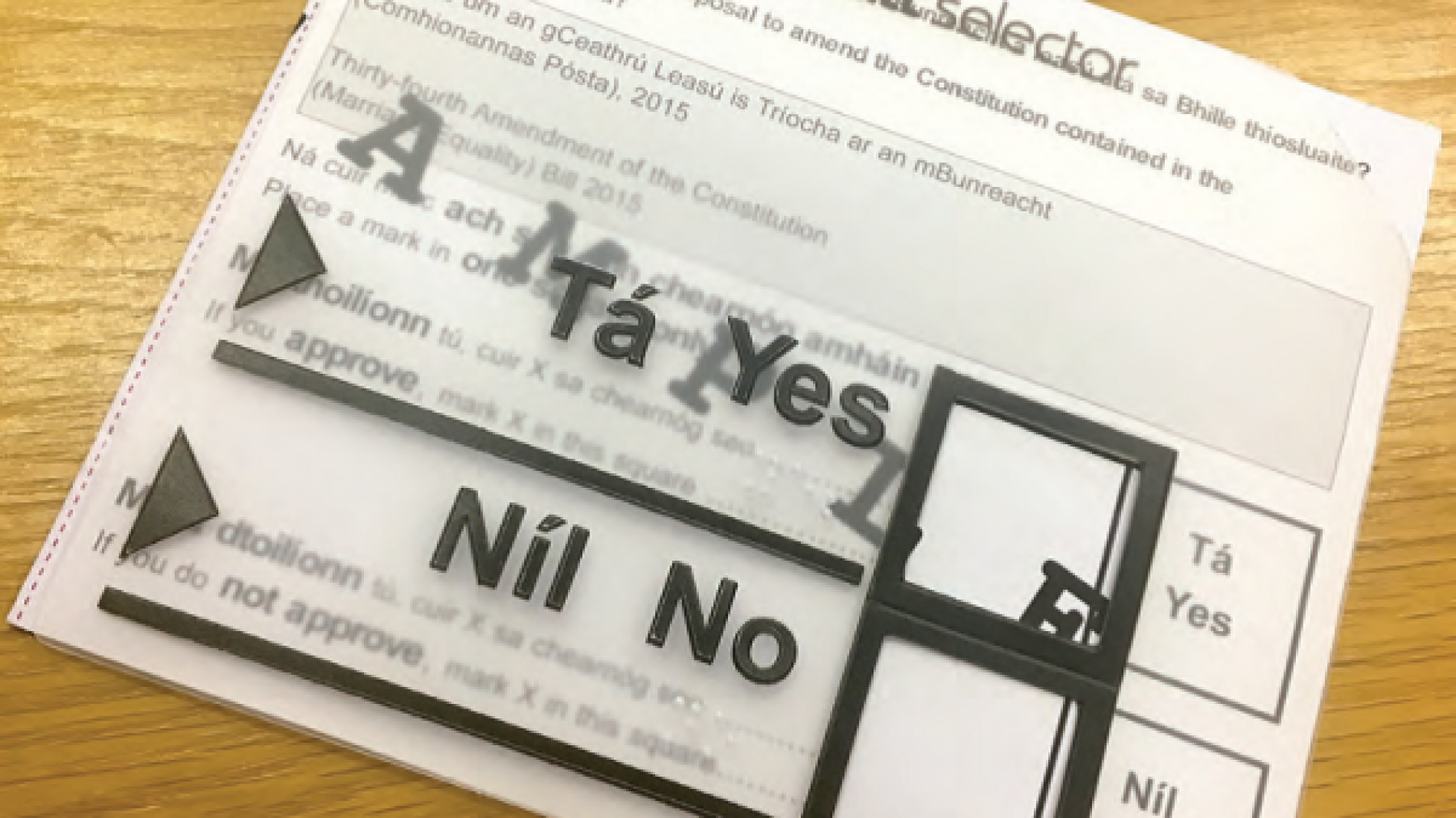 Try out the new tactile voting ballot for people with visual ...